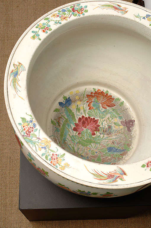 Chinese Famille Rose Fish Bowl For Sale at 1stDibs