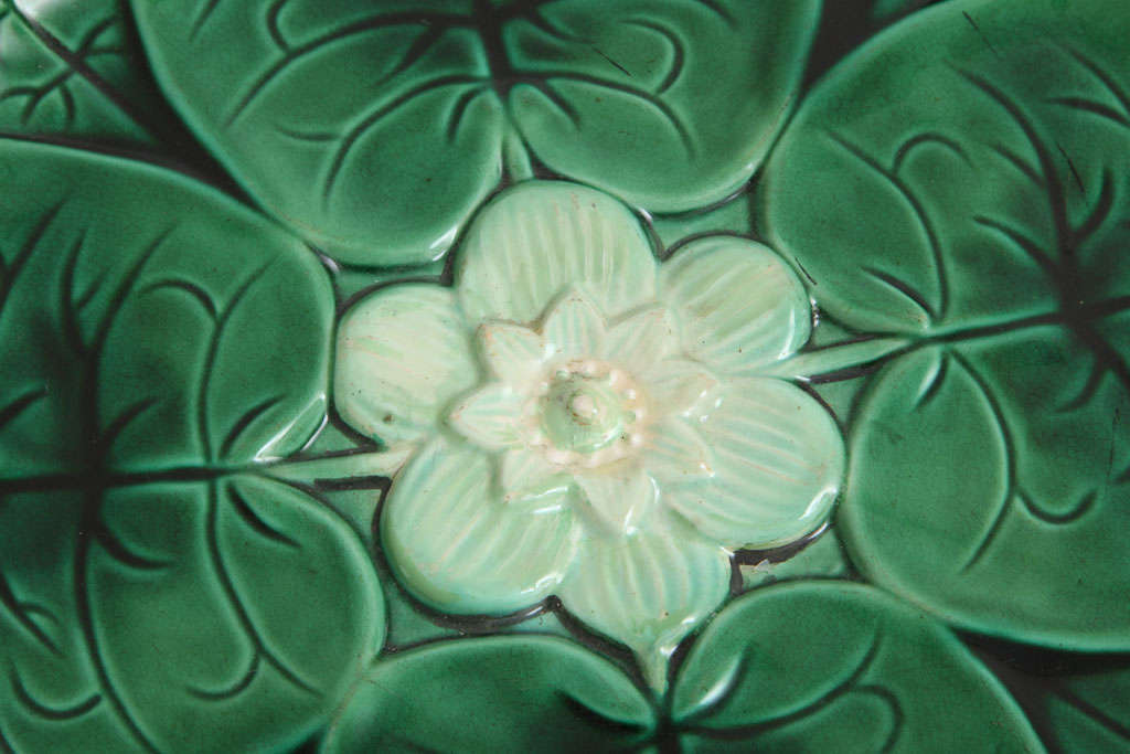 Rare Antique Majolica Crane and Lily Pond Centerpiece at 1stDibs ...