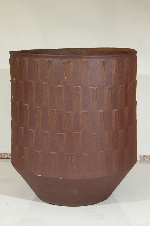 David Cressey 5050 Ribbed Textured Planter for AP at 1stDibs