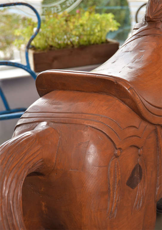 Unique Adult size Carnival Rocking Horse For Sale at 1stDibs