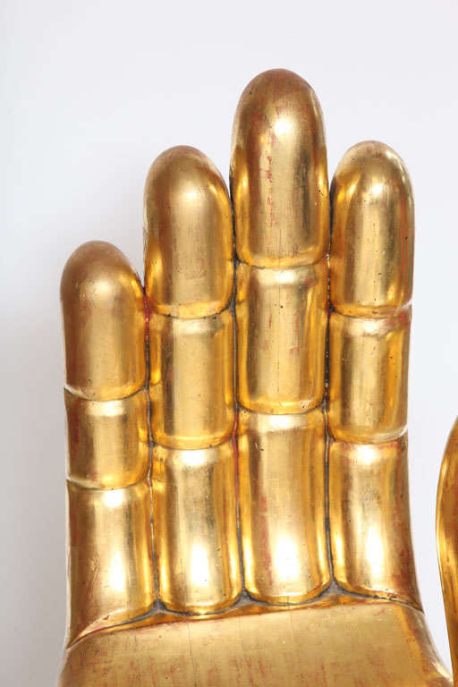 Pedro Friedeberg Gold "Hand Chair" at 1stDibs | gold hand chair, hand ...