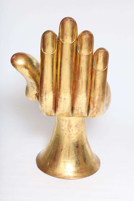 Pedro Friedeberg Gold "Hand Chair" at 1stDibs | gold hand chair, hand ...