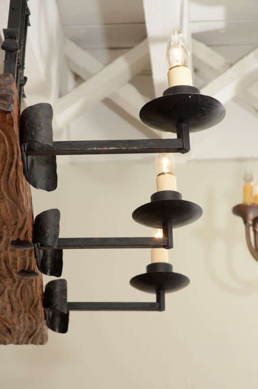 6-Light Rectangular Fixture at 1stDibs