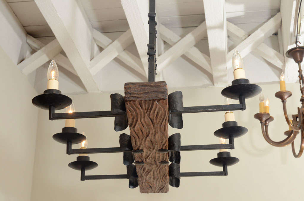 6-Light Rectangular Fixture at 1stDibs