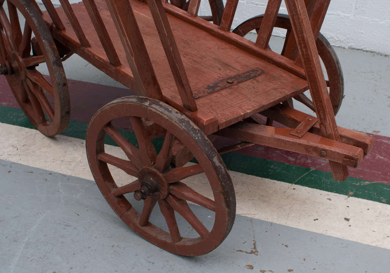 Pine and Beechwood Goat Cart at 1stDibs | antique goat cart, antique ...