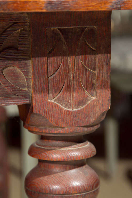 Antique Jacobean Library Table/Desk at 1stDibs | stickley dining table