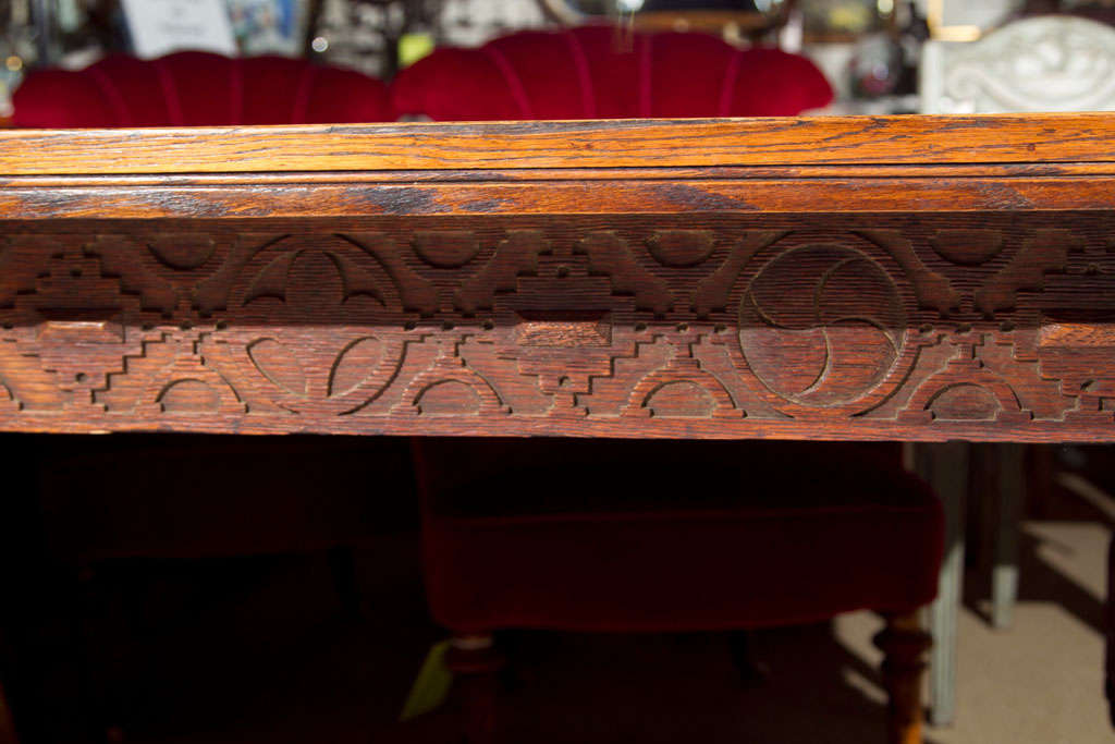 Antique Jacobean Library Table/Desk at 1stDibs | stickley dining table