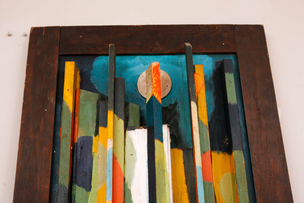 Painted Wood Relief Sculpture by Vernon Rader at 1stDibs | vernon rader ...