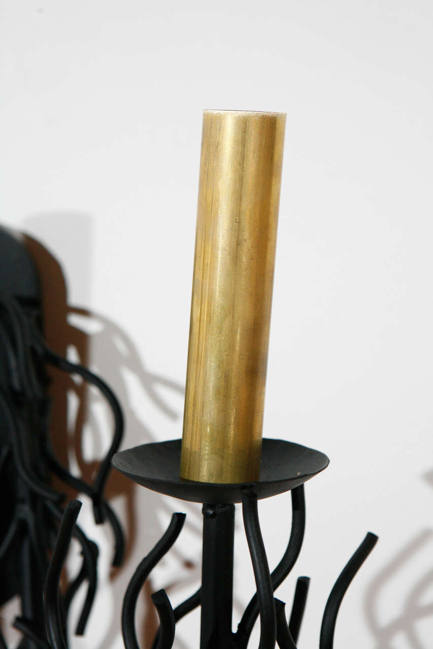 One Double Faux Coral Sconce For Sale at 1stDibs