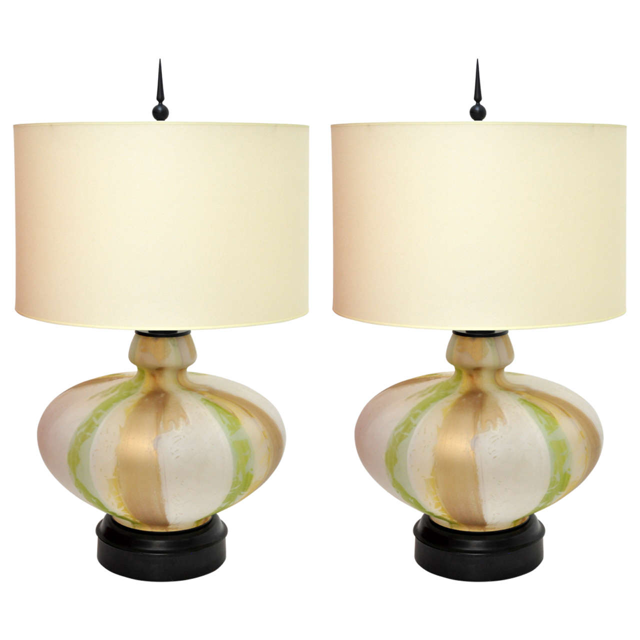 Antique Frosted Glass Lamp At 1stdibs