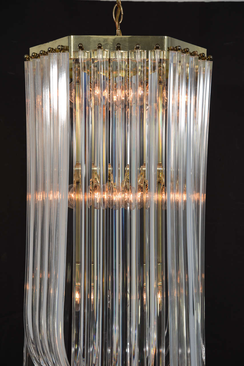 1960s Lucite Chandelier at 1stDibs
