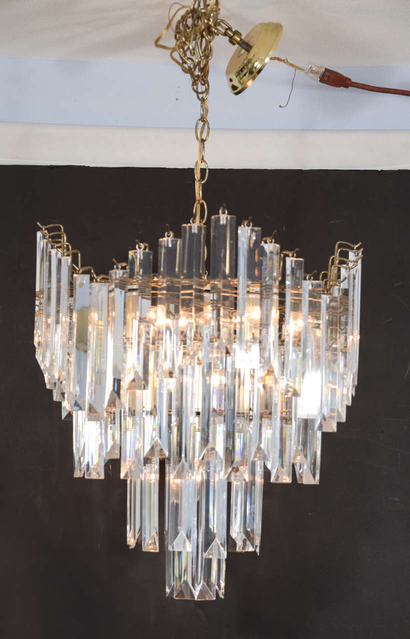1960s Lucite Chandelier For Sale at 1stDibs