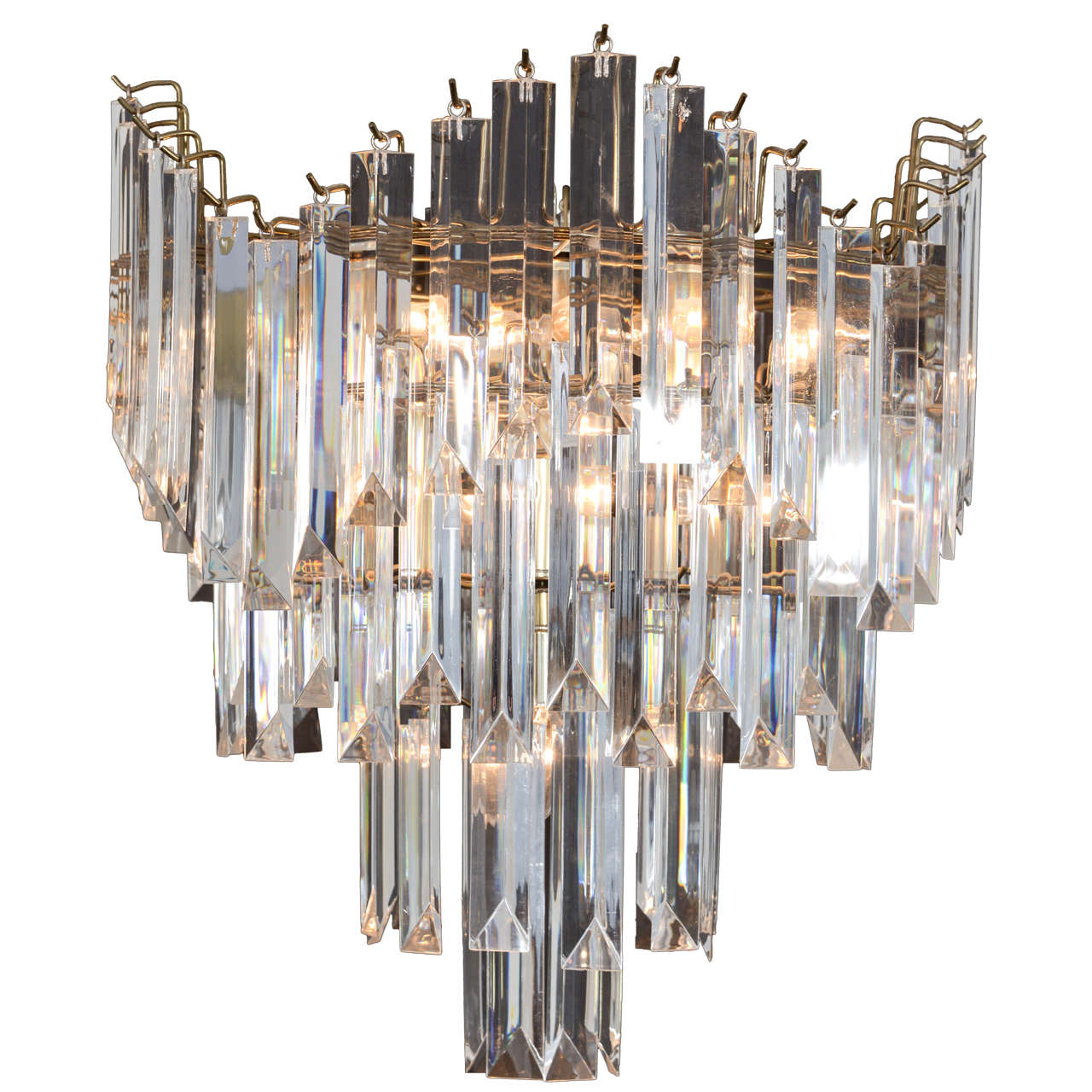 1960s Lucite Chandelier For Sale at 1stDibs