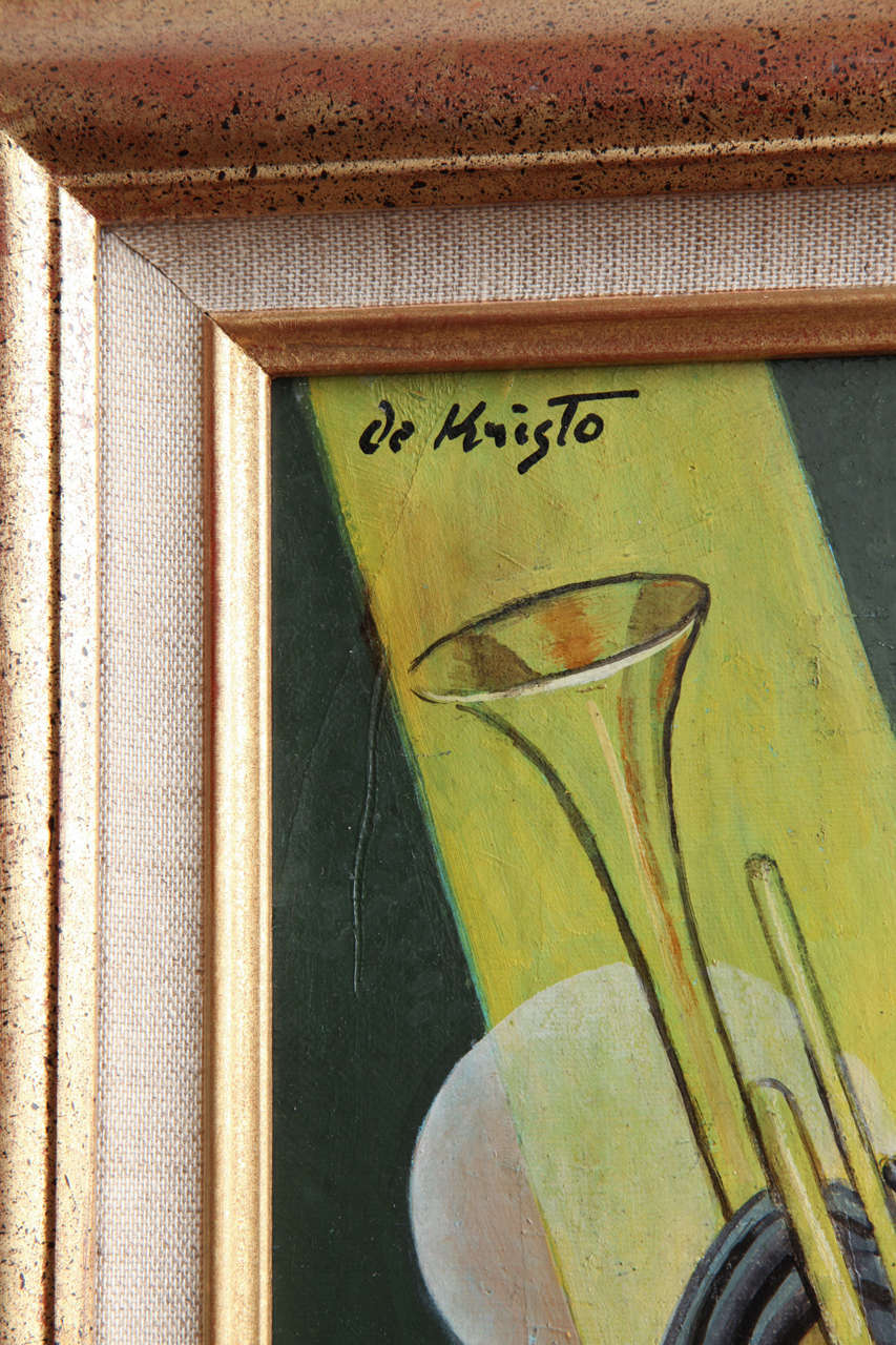 Bela De Kristo "Jazz Trio" Painting at 1stDibs | bela kadar painting ...