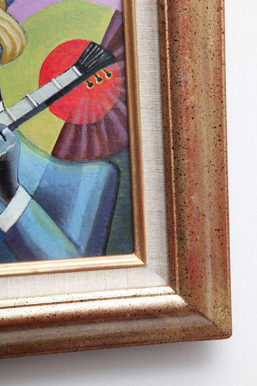 Bela De Kristo "Jazz Trio" Painting at 1stDibs | bela kadar painting ...