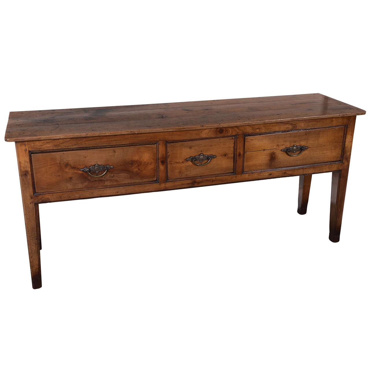 19th Century Narrow French Fruitwood Server at 1stDibs