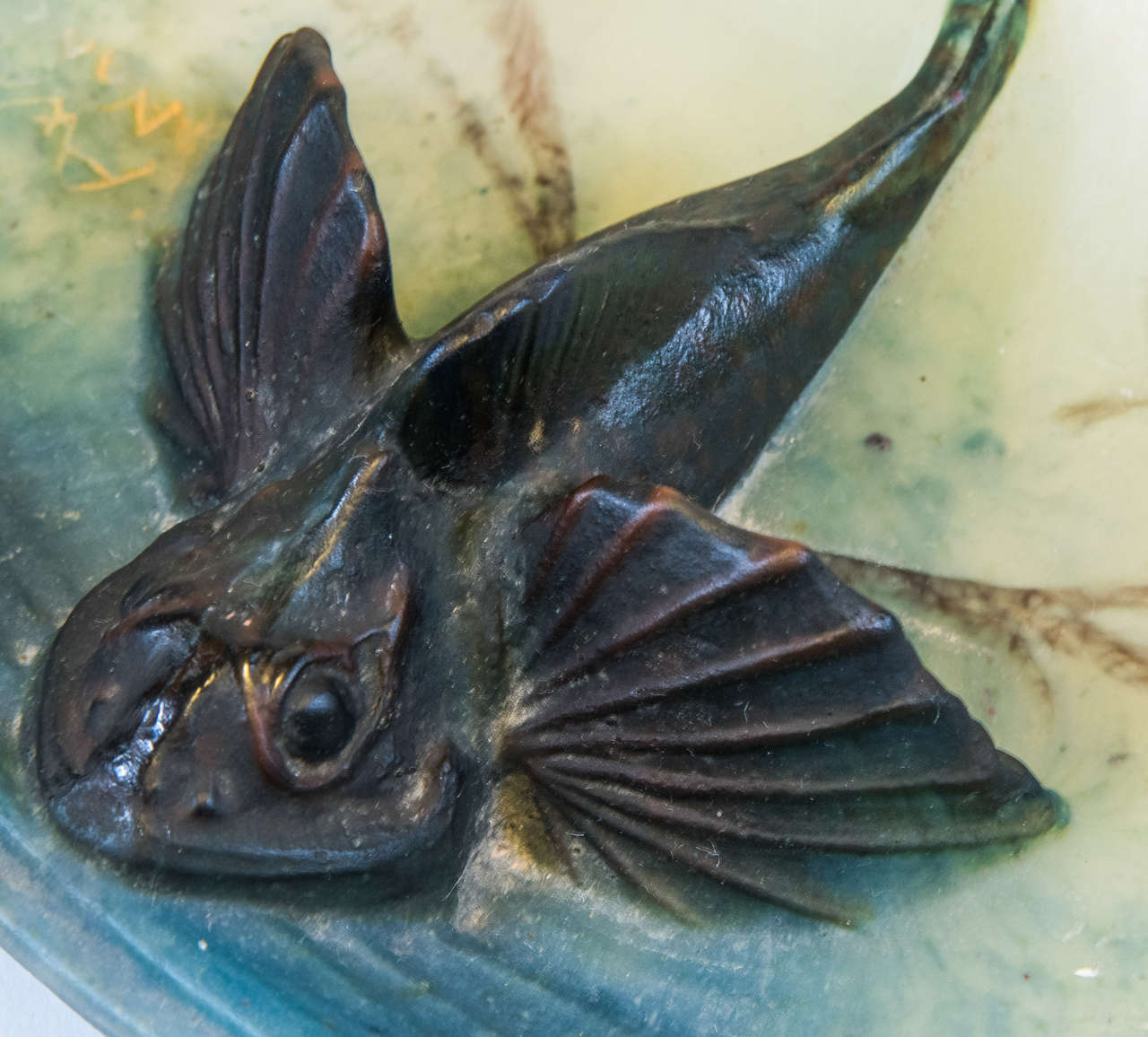 Almeric Walter and Henri Berge pate de verre vide poche at 1stDibs