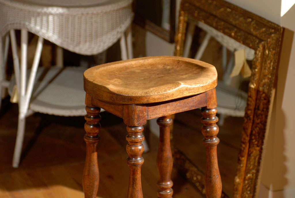 19th Century Fabulous English Elm 'Bum' Stool at 1stDibs