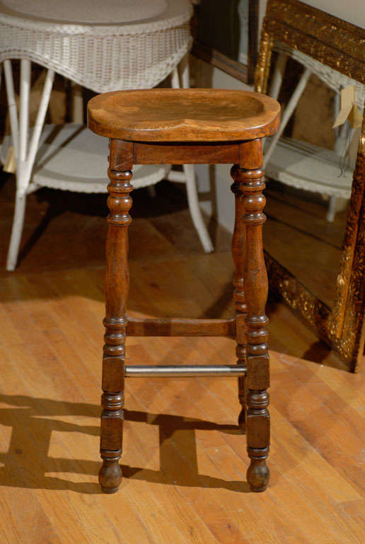 19th Century Fabulous English Elm 'Bum' Stool at 1stDibs