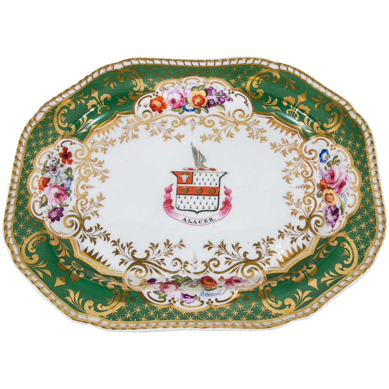 Spode Armorial Platter at 1stDibs