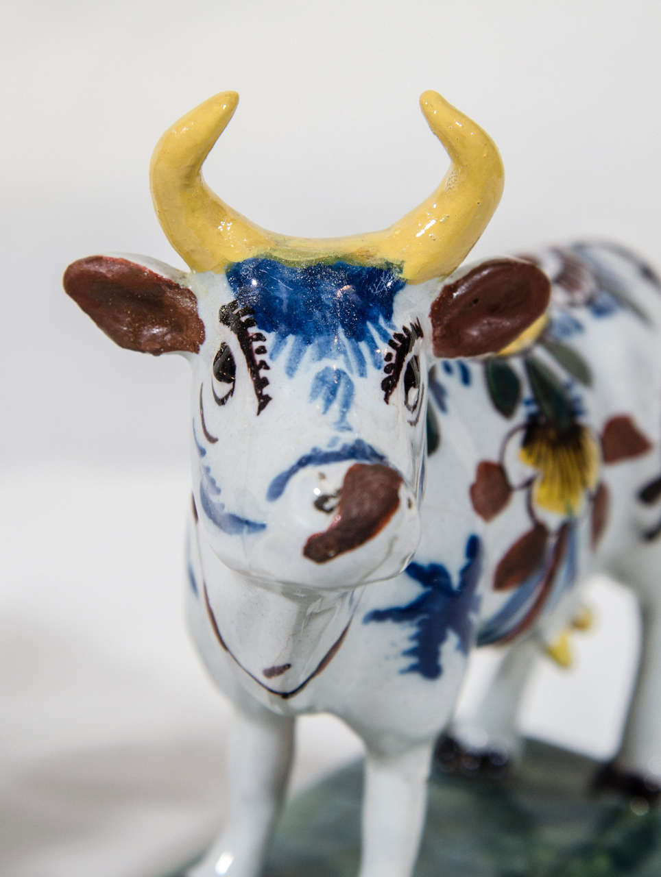 Pair of Dutch Delft Cows at 1stDibs