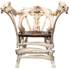 Modernist Sculptural Chair Crafted Out of Cow Bones at 1stDibs | chair ...
