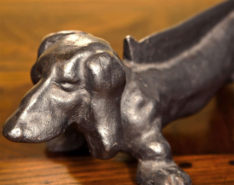 Bronze Dachshund Dog Boot Scraper at 1stDibs | sausage dog boot scraper ...