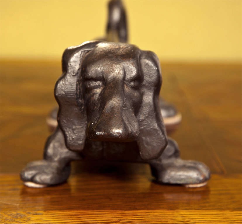 Bronze Dachshund Dog Boot Scraper at 1stDibs | sausage dog boot scraper ...