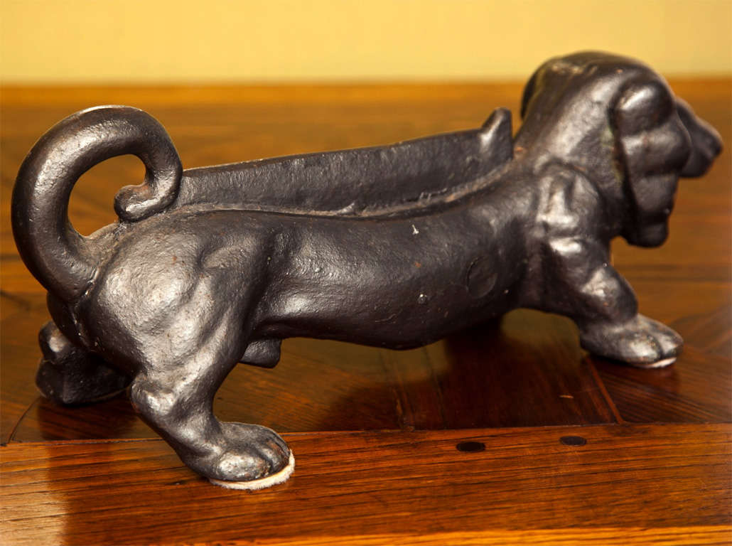 Bronze Dachshund Dog Boot Scraper at 1stDibs | sausage dog boot scraper ...