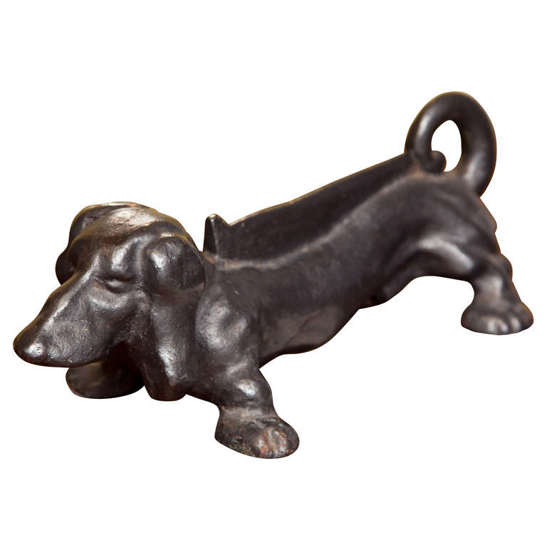 Bronze Dachshund Dog Boot Scraper at 1stDibs | sausage dog boot scraper ...
