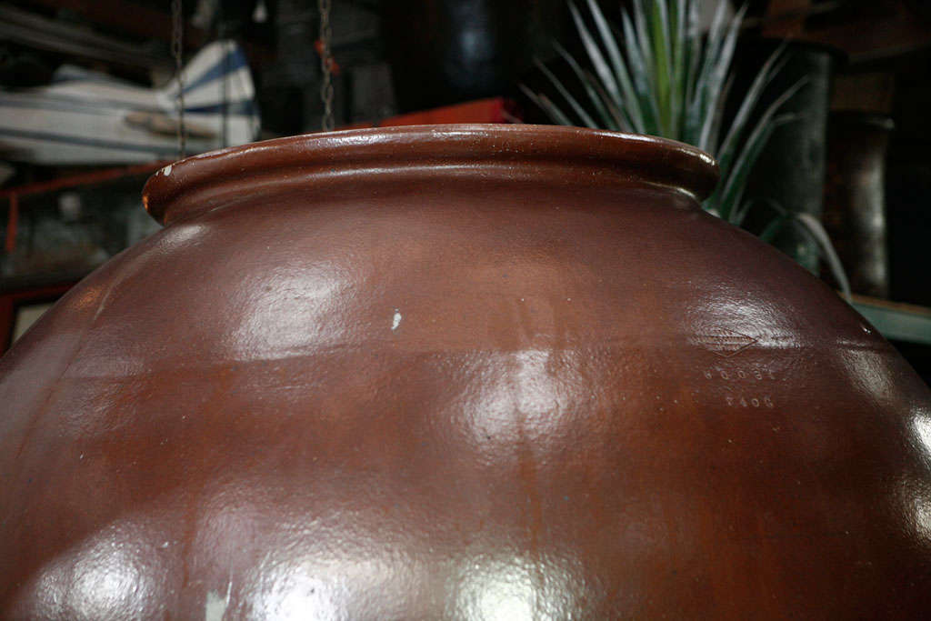 Monumental Salt Glazed Ceramic Vat at 1stdibs