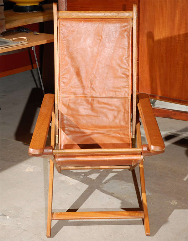 Campaign Style Folding Chairs For Sale at 1stDibs | campaign folding ...
