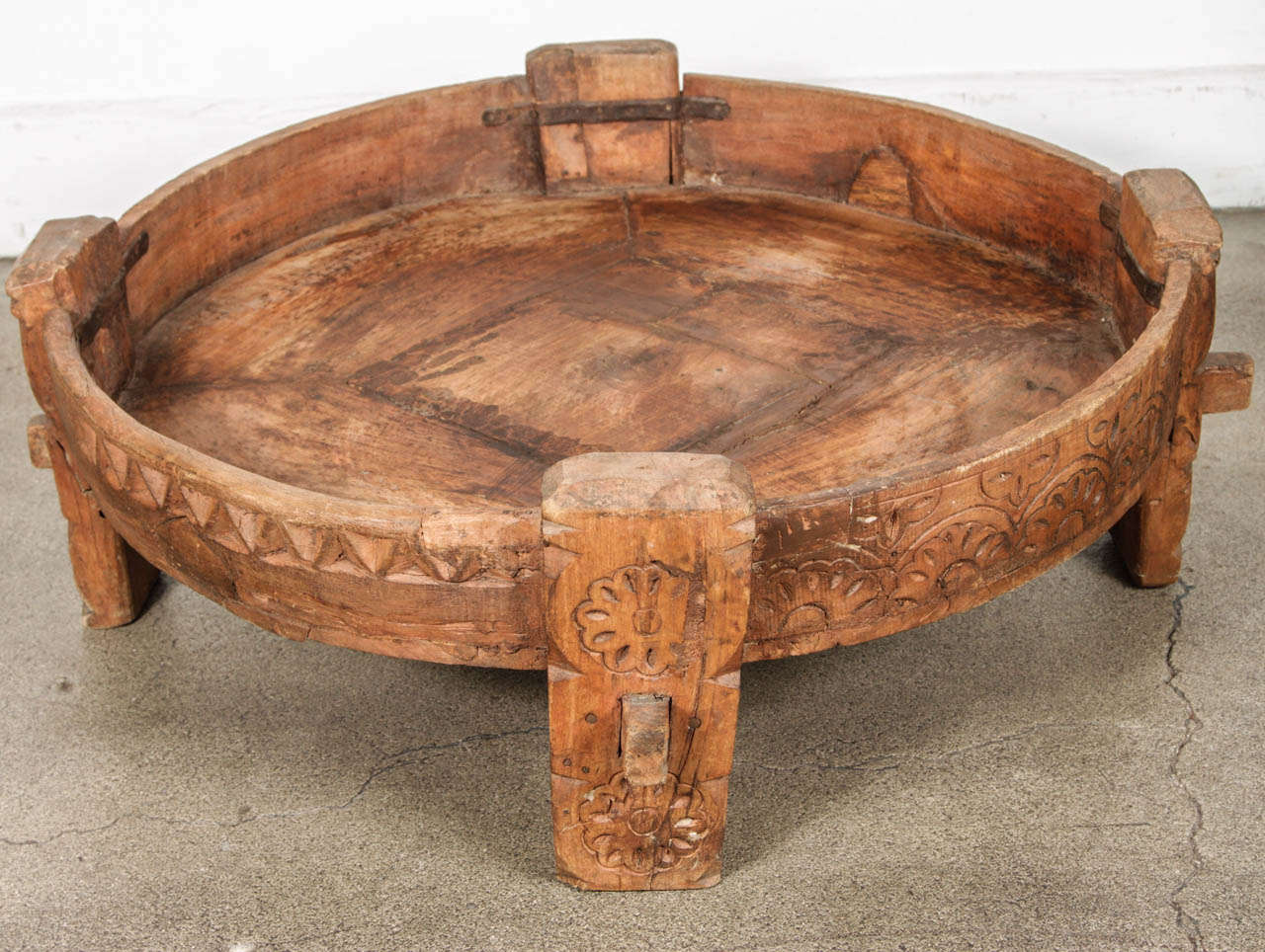 Moroccan Wooden Tribal Table at 1stDibs