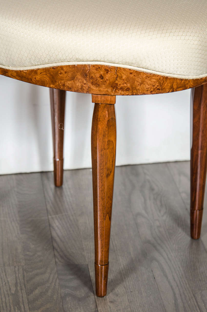 Art Deco Oval Vanity Stool in the Manner of Ruhlmann at 1stDibs | art ...