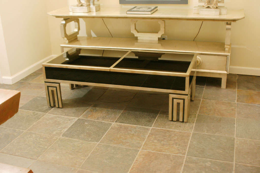 MIRRORED COFFEE TABLE WITH SECRET COMPARTMENT BY JAMES MONT at 1stDibs ...