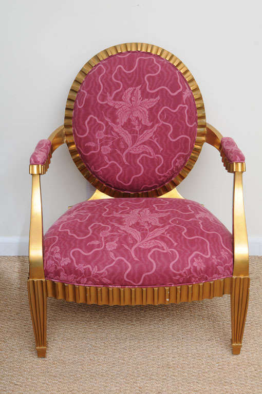 Pair of Donghia Grande Flute Chairs at 1stDibs
