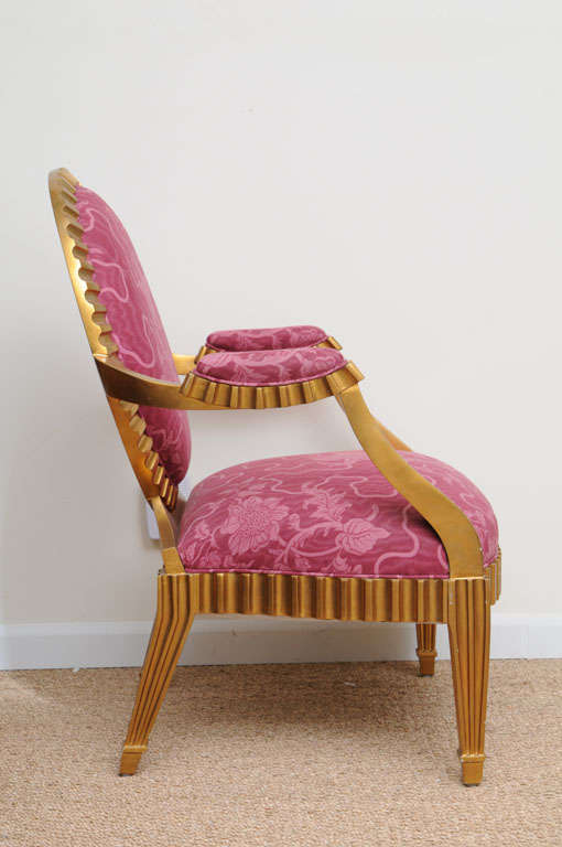 Pair of Donghia Grande Flute Chairs at 1stDibs