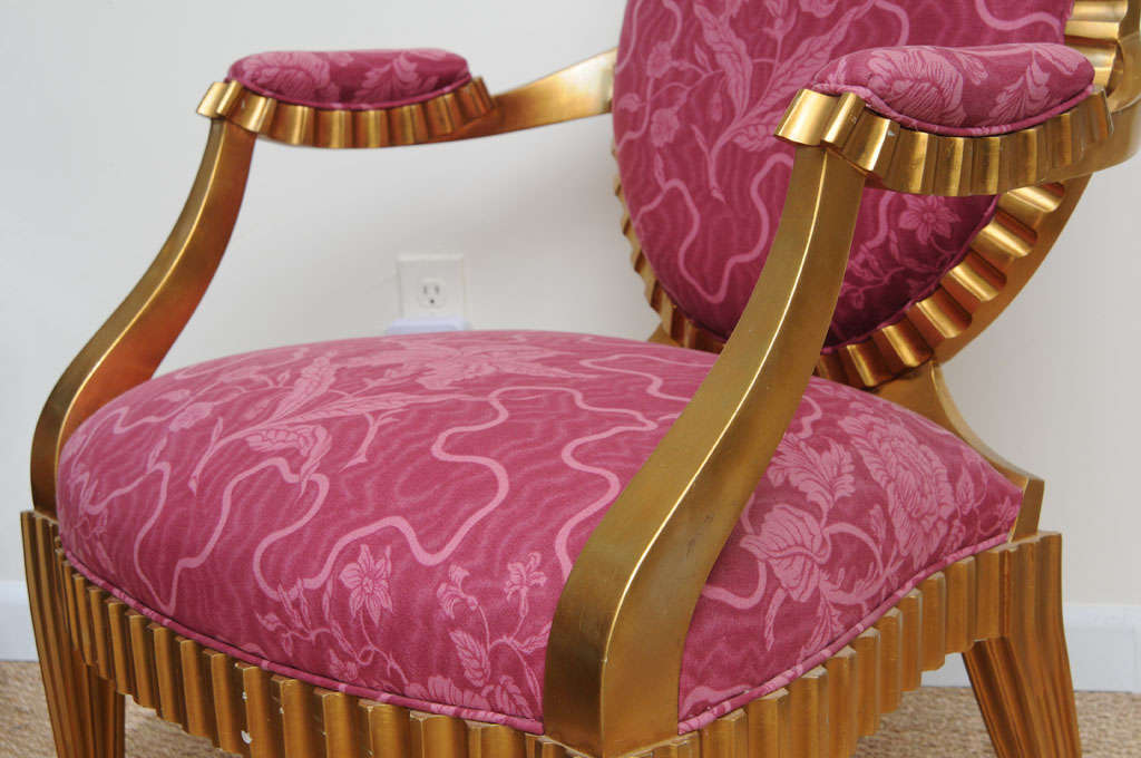 Pair of Donghia Grande Flute Chairs at 1stDibs