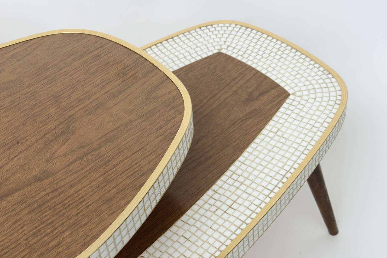 Lane Tile 2 Tiered Side Tables 1970s at 1stDibs | 70s side table, 70s ...