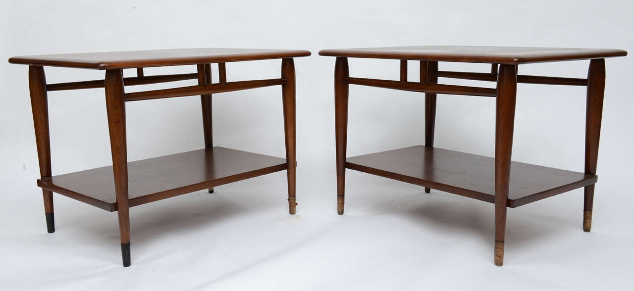Lane Acclaim Series Dove Table End tables rebufinished 1960s at 1stDibs