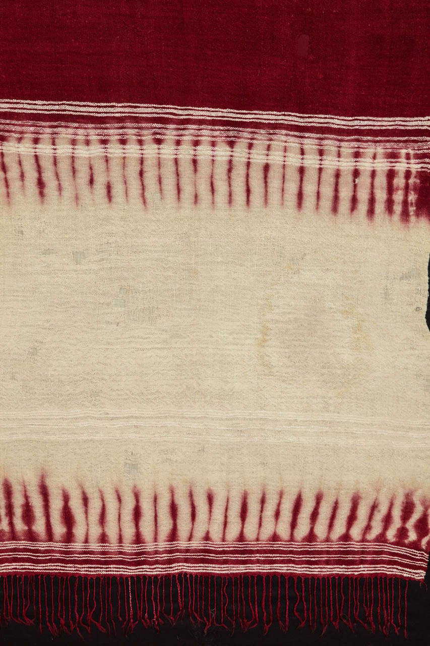 Vintage Moroccan Berber Henna-Dyed Wedding Veil at 1stDibs