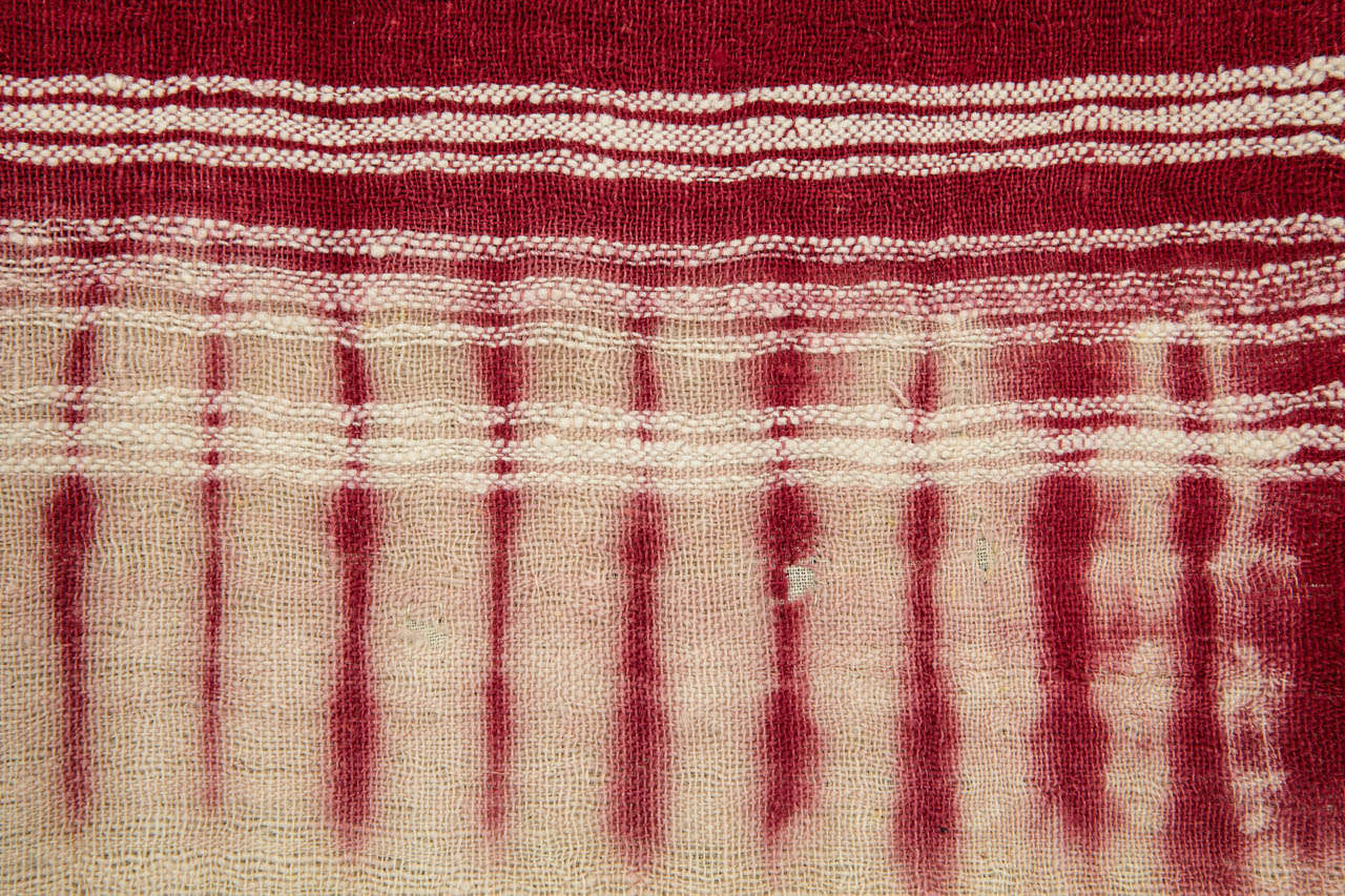 Vintage Moroccan Berber Henna-Dyed Wedding Veil at 1stDibs