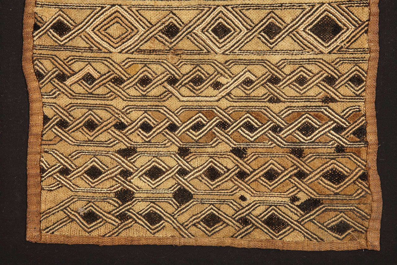 Vintage Kuba Raffia African Textile at 1stDibs | kuba textiles for sale ...