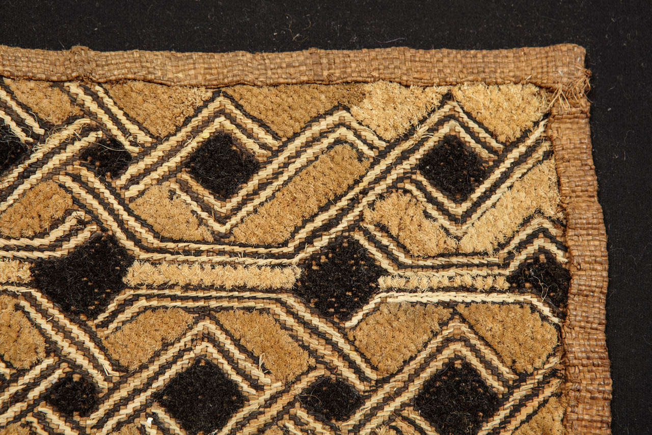 Vintage Kuba Raffia African Textile at 1stDibs | kuba textiles for sale ...
