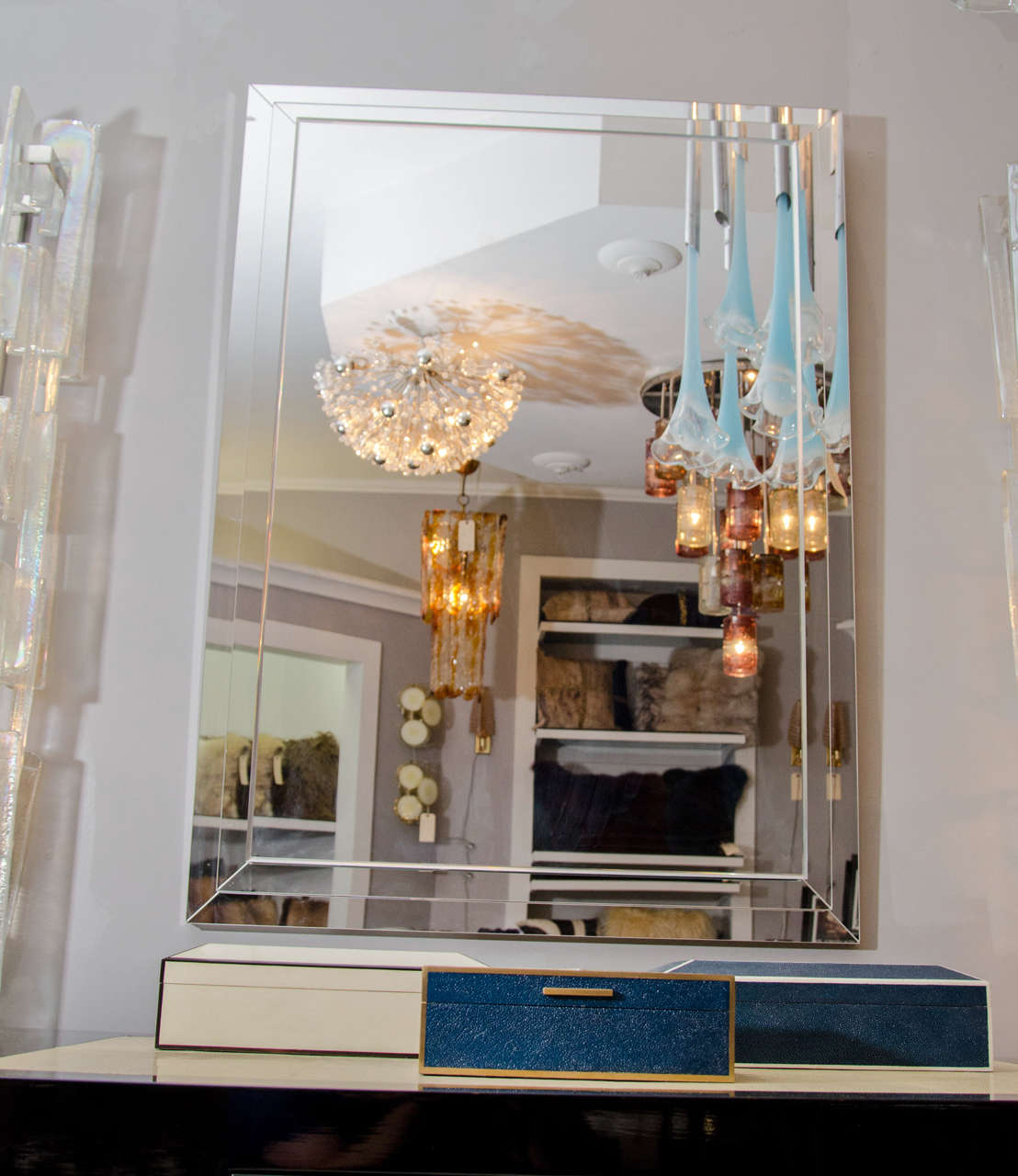 Custom Rectangle Stacked Mirror For Sale at 1stDibs | stacked mirrors