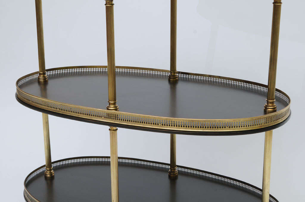 Elegant English Regency Style 3 Tier Tea Cart at 1stDibs