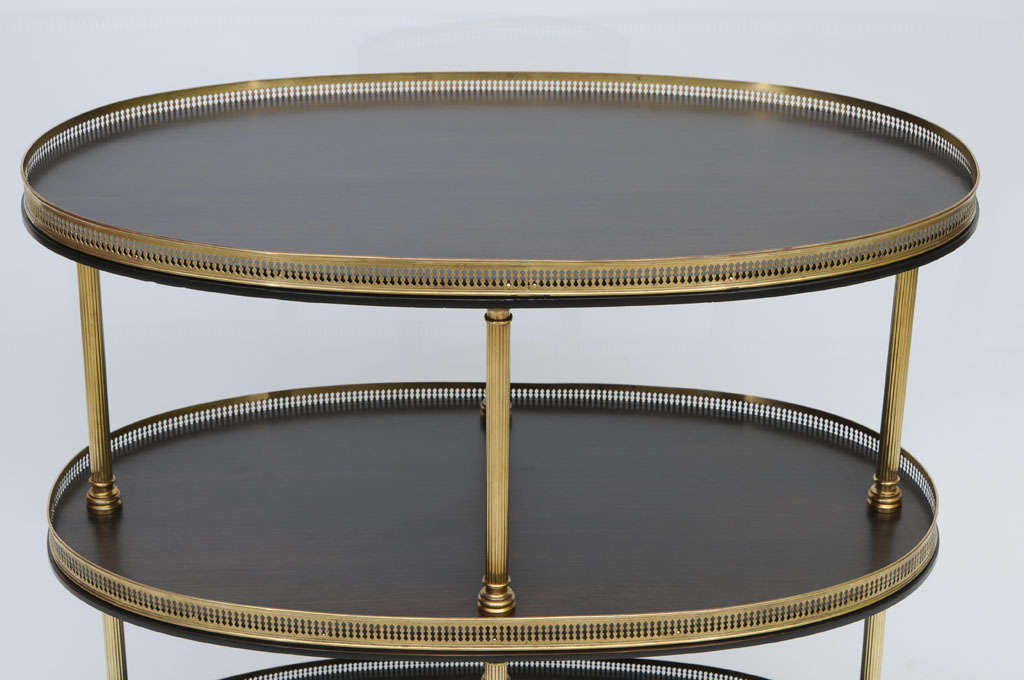 Elegant English Regency Style 3 Tier Tea Cart at 1stDibs