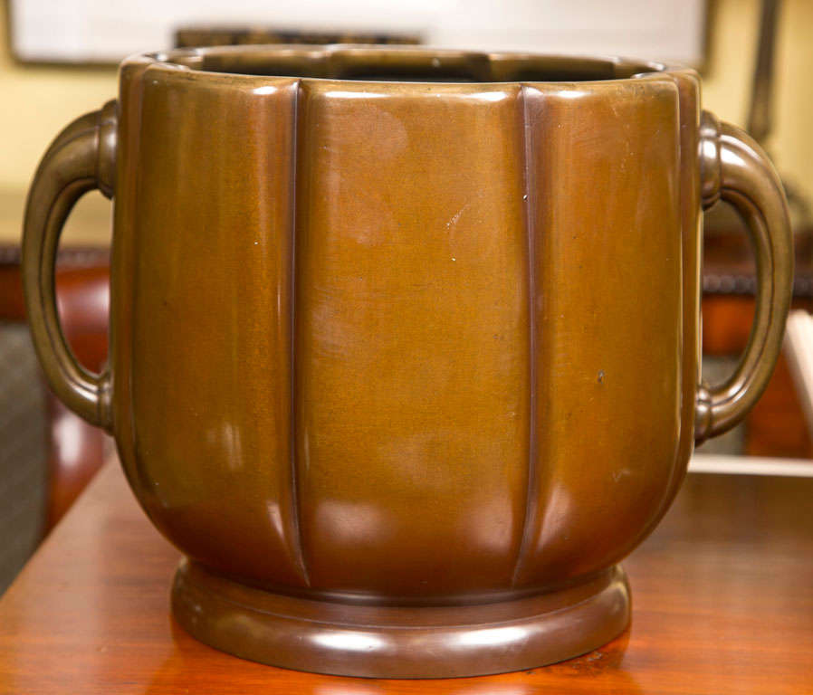 A Pair of Japanese Showa Period Bronze Cache Pots For Sale at 1stDibs