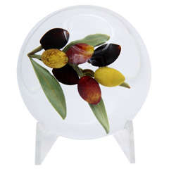 Gordon Smith Olive Paperweight at 1stDibs