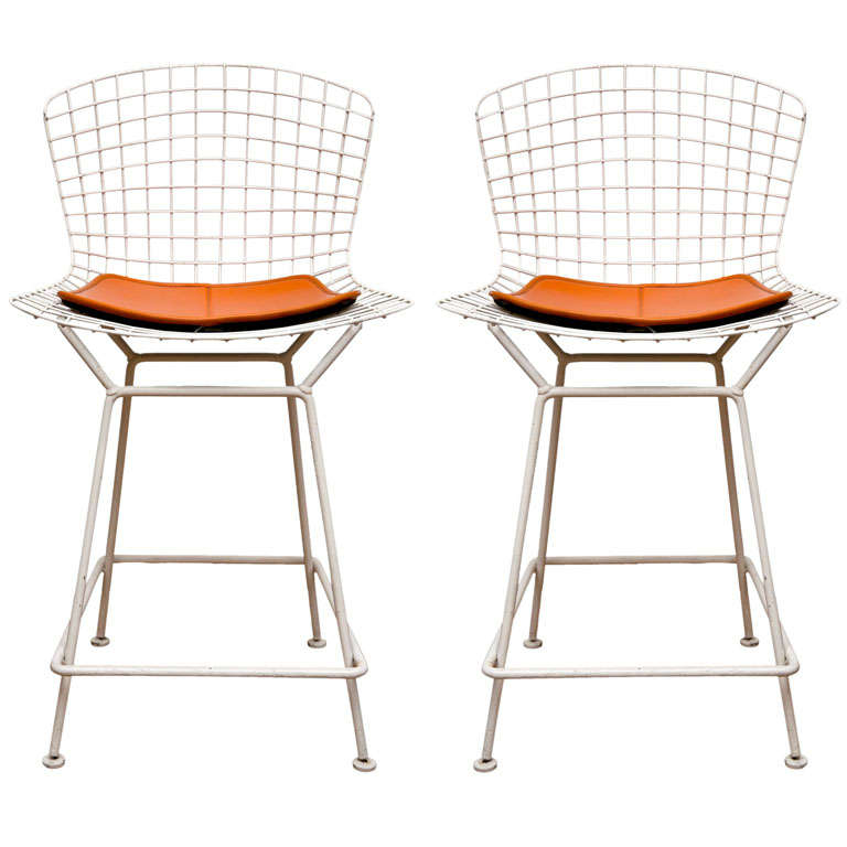 Pair of Bertoia Bar Stools at 1stDibs